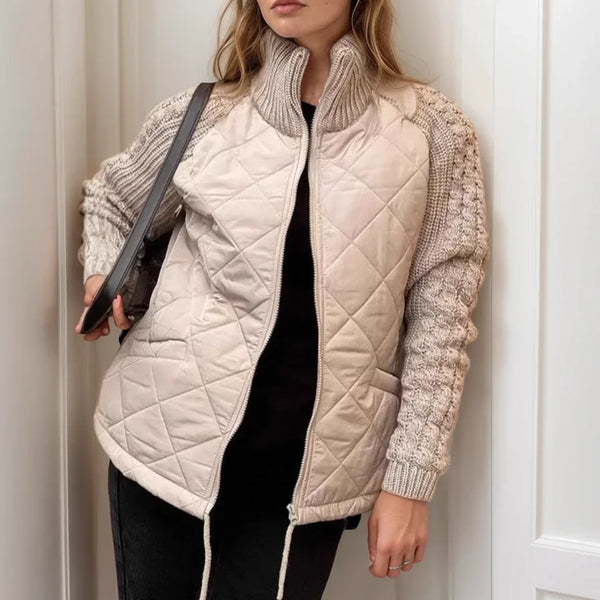 Norwegian Soft™ Quilted Jacket with Knitted Detail / European Design t